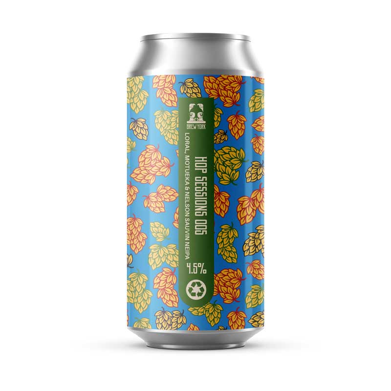Hop Sessions 005 - Brew York - NEIPA, 4.5%, 440ml Can – Raynville Superstore
