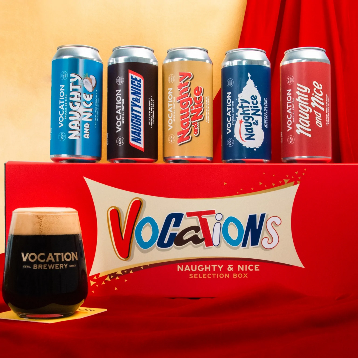 Naughty & Nice Pack - Vocation Brewery - Chocolate Stouts, 5.9-10%, 5x – Raynville Superstore