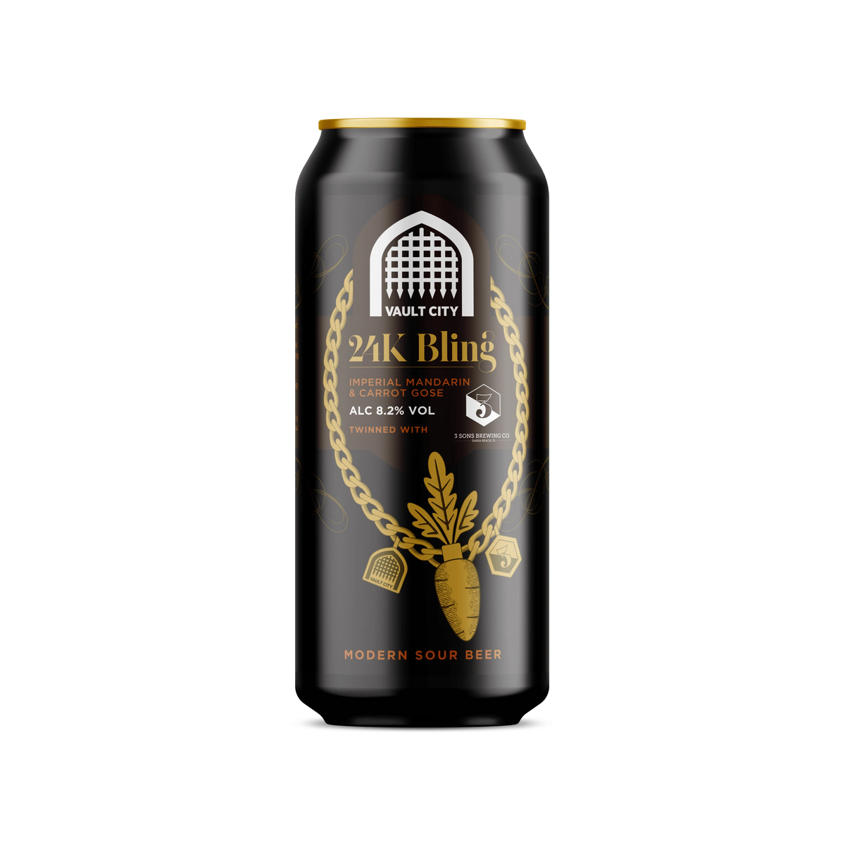 24K Bling - Vault City X 3 Sons Brewing - Imperial Mandarin & Carrot S ...