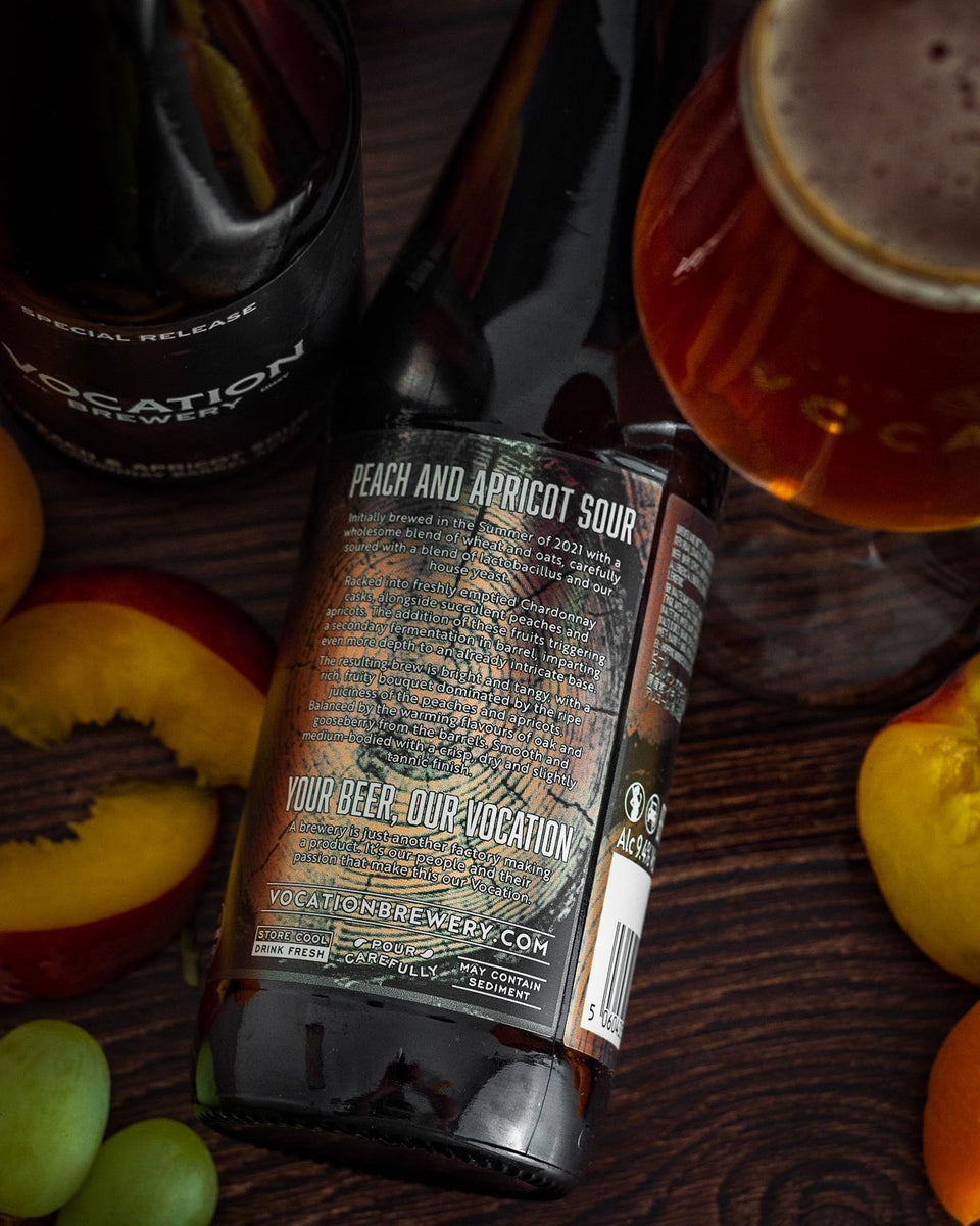 BA Peach & Apricot Sour - Vocation Brewery - Chardonnay Barrel Aged Pe ...