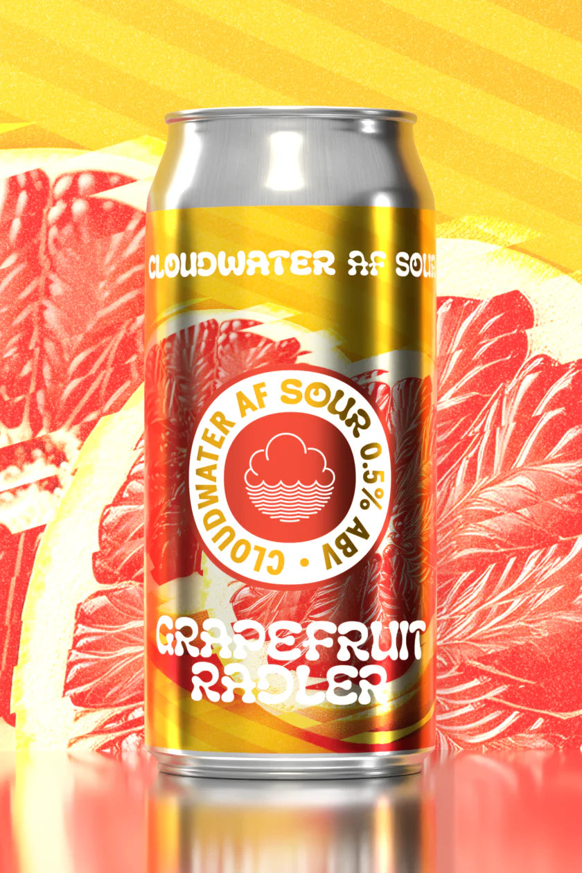 AF Pink Grapefruit Radler - Cloudwater - Alcohol Free Pink Grapefruit ...