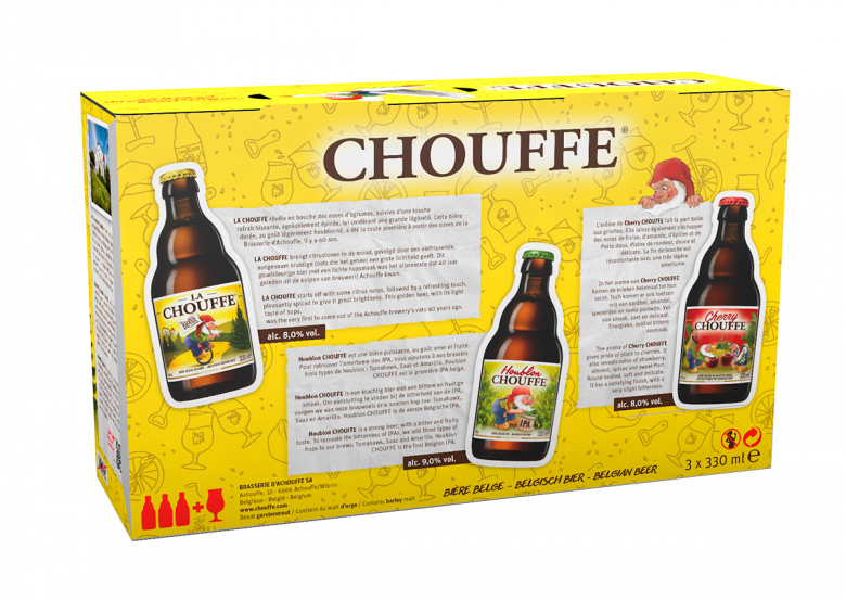 Chouffe Gift Set - Brasserie d'Achouffe - Belgian Ales, 3x330ml Bottle ...