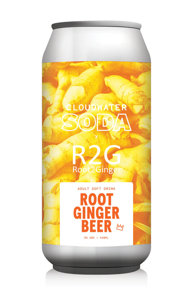 Fresh Ginger Beer - Cloudwater X Root2Ginger - Ginger Beer Soda, 0%, 4 ...