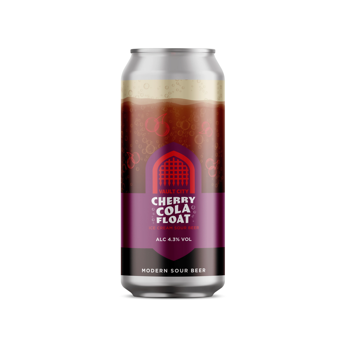 Cherry Cola Float - Vault City - Cherry Cola Float Sour, 4.3%, 440ml C ...