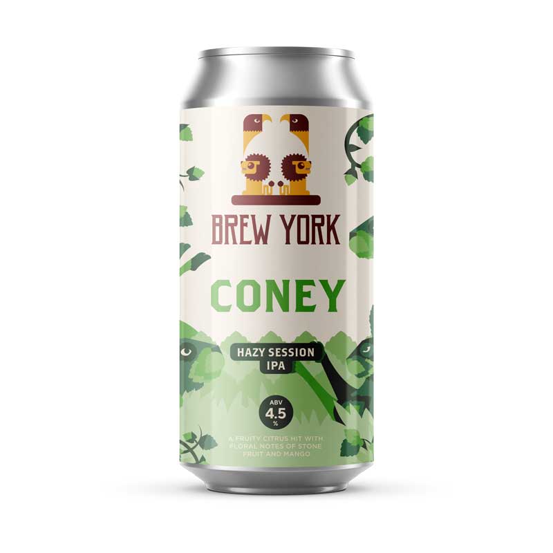 Coney - Brew York - Hazy Session IPA, 4%, 440ml Can – Raynville Superstore