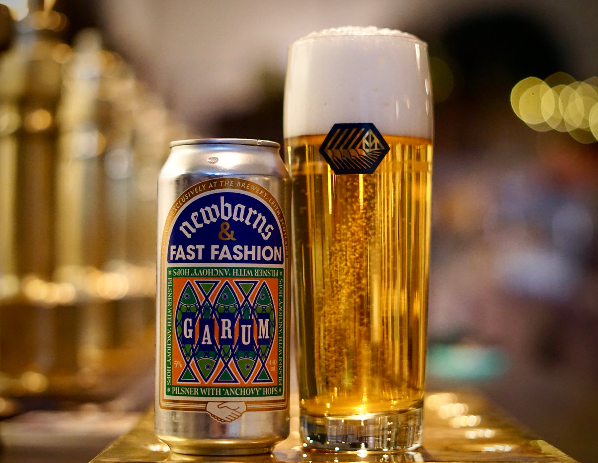 Garum - Newbarns Brewery X Fast Fashion - Anchovy Hopped Pilsner, 5% ...