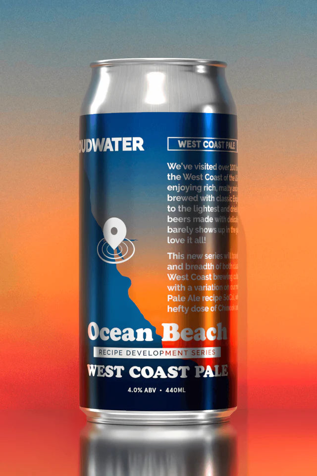 Ocean Beach - Cloudwater - West Coast Pale Ale, 4%, 440ml Can ...