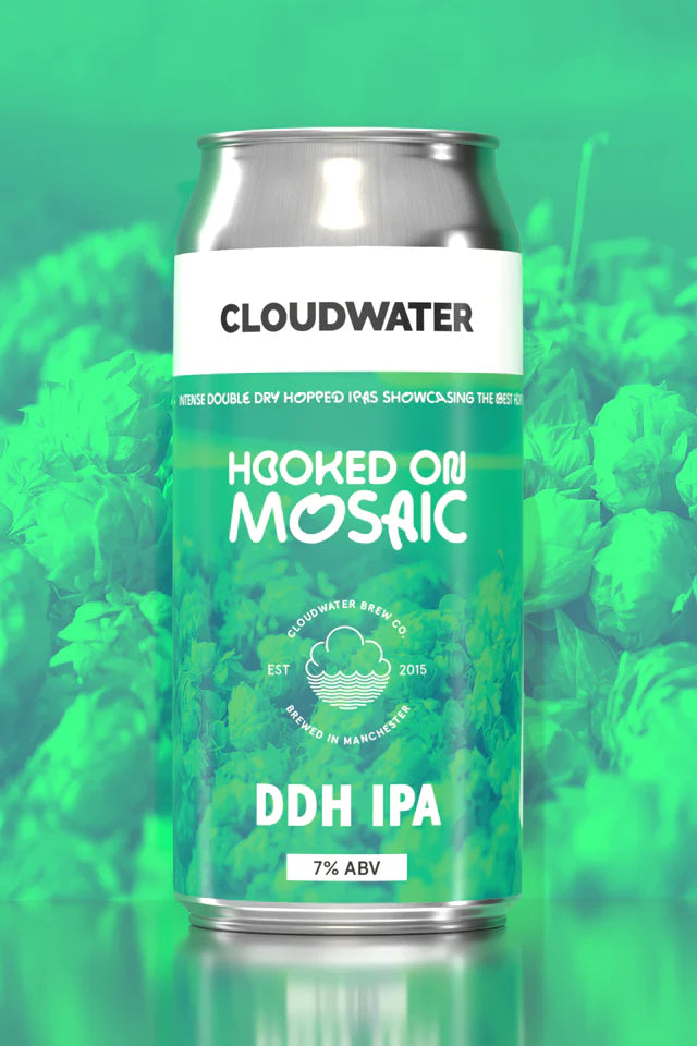 Hooked On Mosaic - Cloudwater - Single Hop DDH IPA, 7%, 440ml Can ...