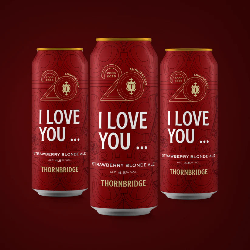 I Love You - Thornbridge Brewery - Strawberry Blonde Ale, 4.5%, 440ml ...