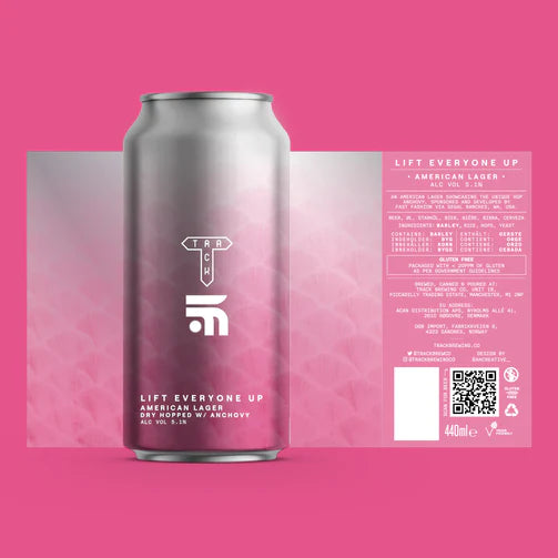 Lift Everyone Up - Track Brewing Co - Gluten Free American Lager, 5.1% ...