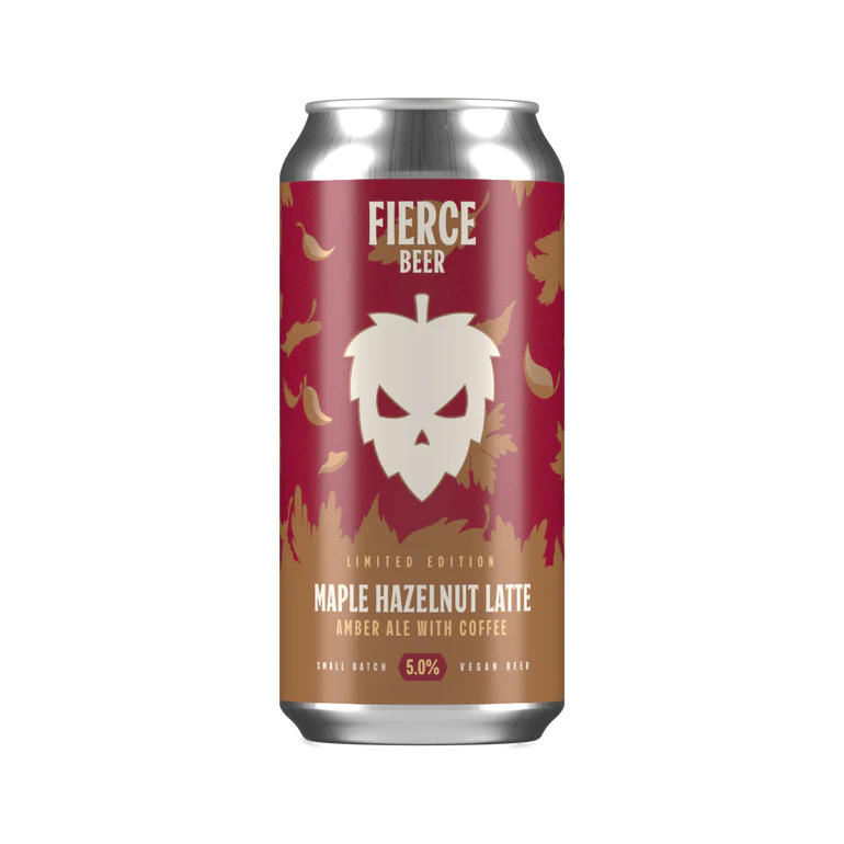 Maple Hazelnut Latte - Fierce Beer - Amber Ale with Coffee, 5%, 440ml ...