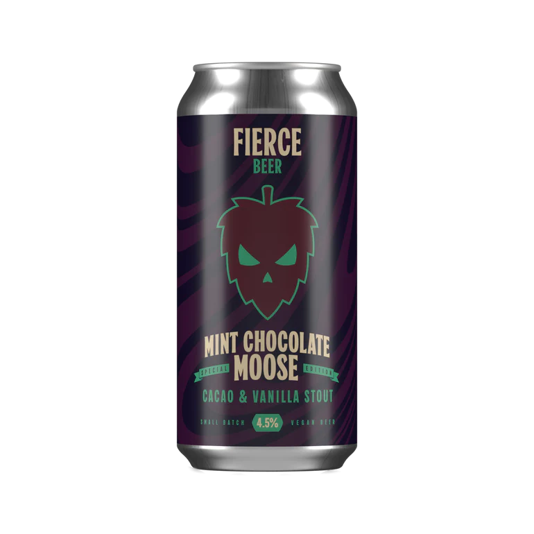 Mint Chocolate Moose - Fierce Beer - Mint Chocolate Stout, 4.5%, 440ml ...