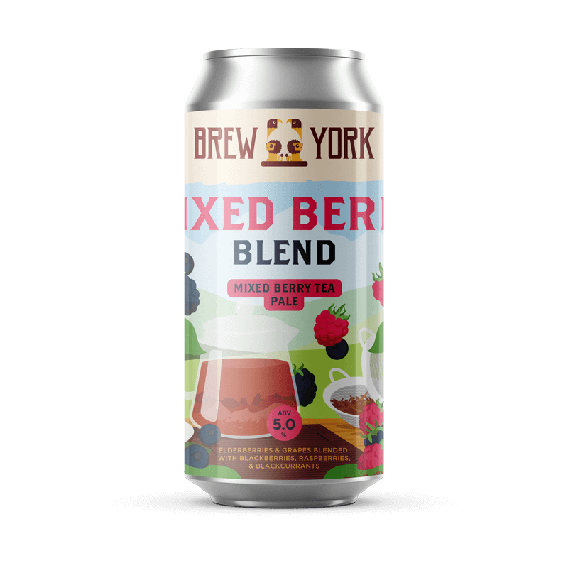 Mixed Berry Blend - Brew York - Mixed Berry Tea Pale, 5%, 440ml Can ...