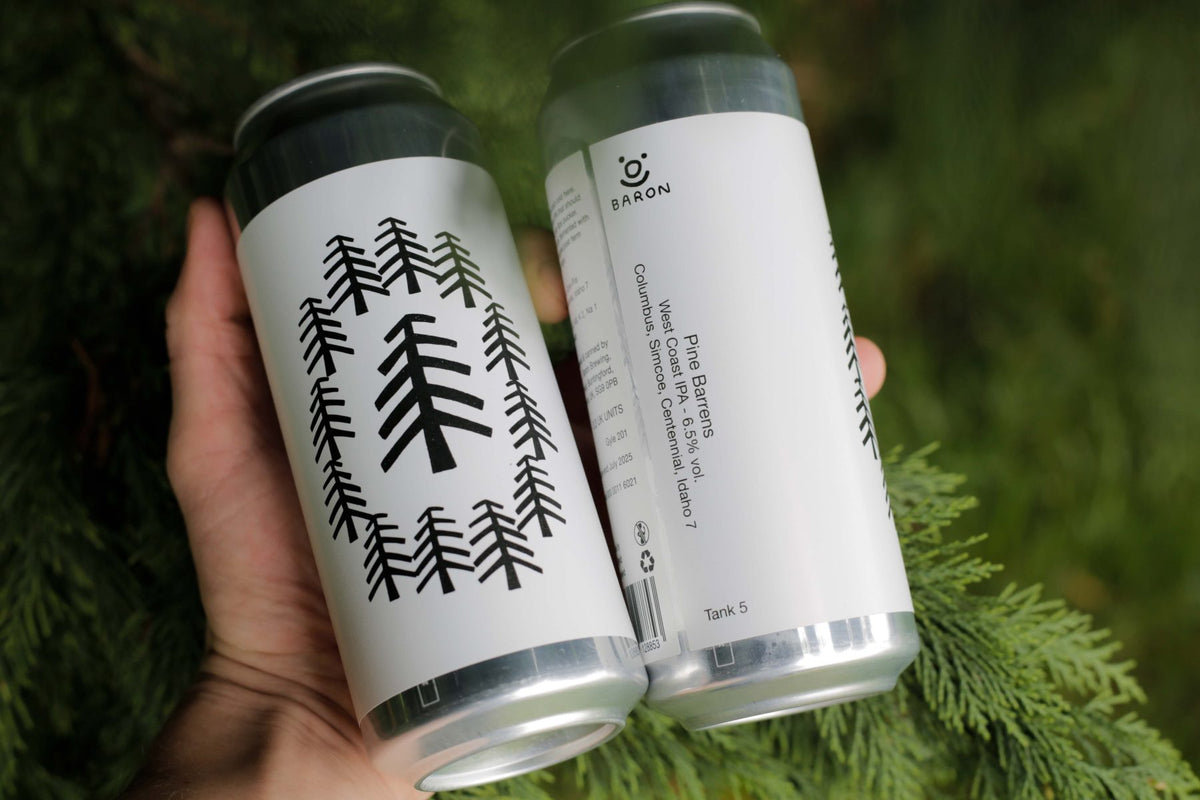 Pine Barrens - Baron Brewing - West Coast IPA, 6.5%, 500ml Can ...