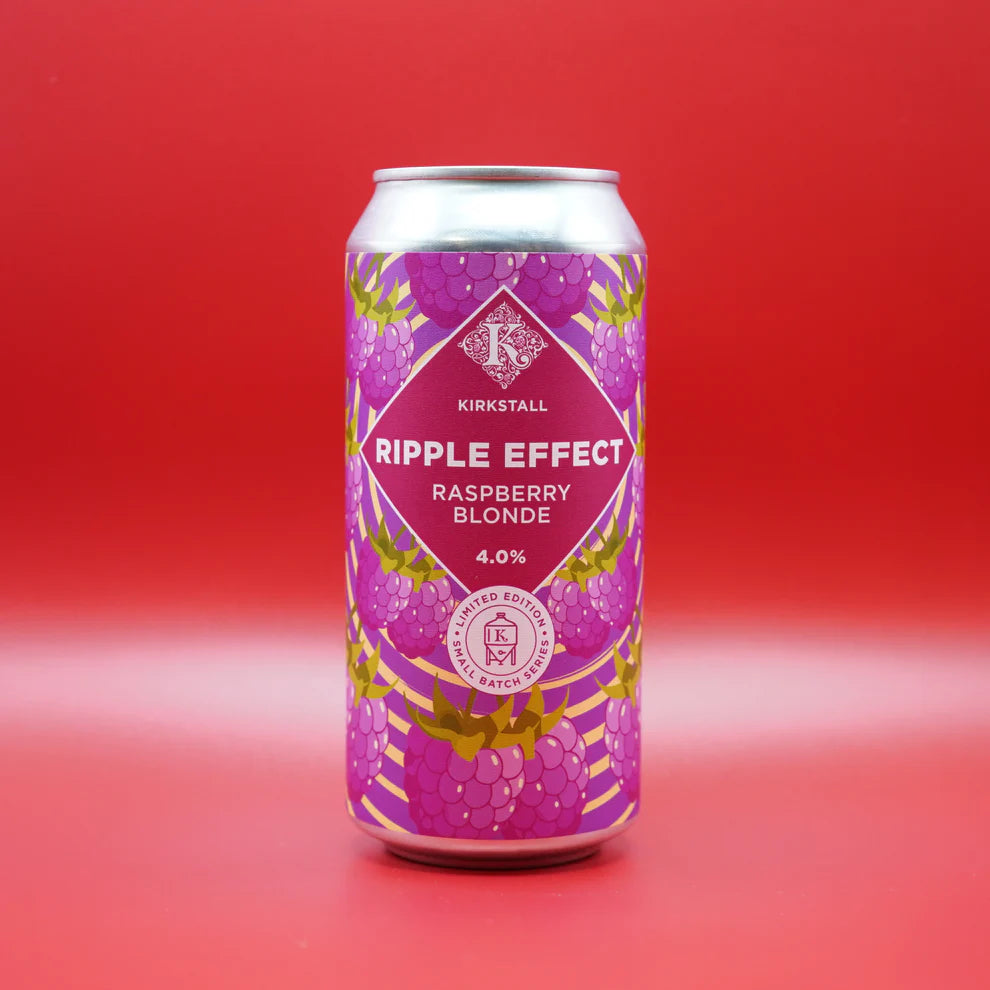 Ripple Effect - Kirkstall Brewery - Raspberry Blonde, 4%, 440ml Can ...