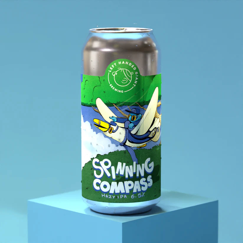 Spinning Compass - Left Handed Giant - Hazy IPA, 6.5%, 440ml Can ...