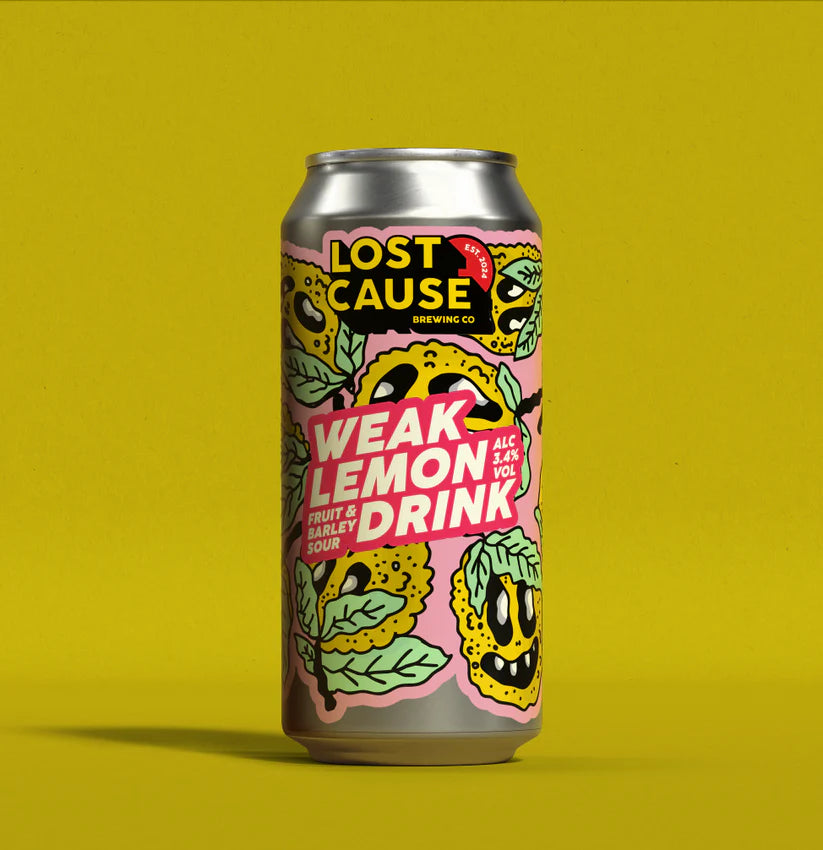 Weak Lemon Drink - Lost Cause Brewing Co - Fruit & Barley Sour, 3.4% ...