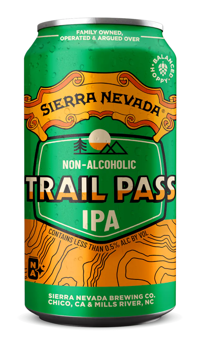 Trail Pass IPA - Sierra Nevada - Non-Alcoholic IPA, 0.5%, 355ml Can ...