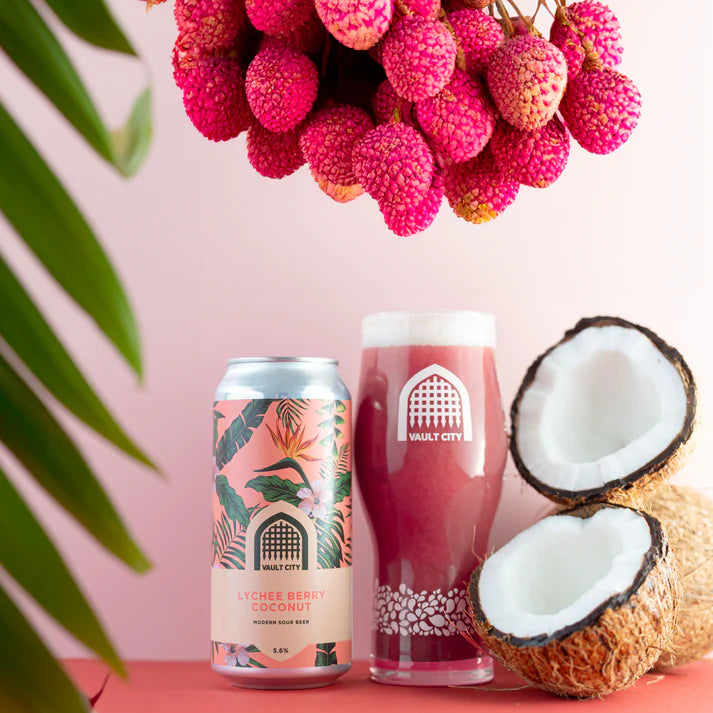 Lychee Berry Coconut - Vault City - Lychee Berry Coconut Sour, 5.6%, 4 ...