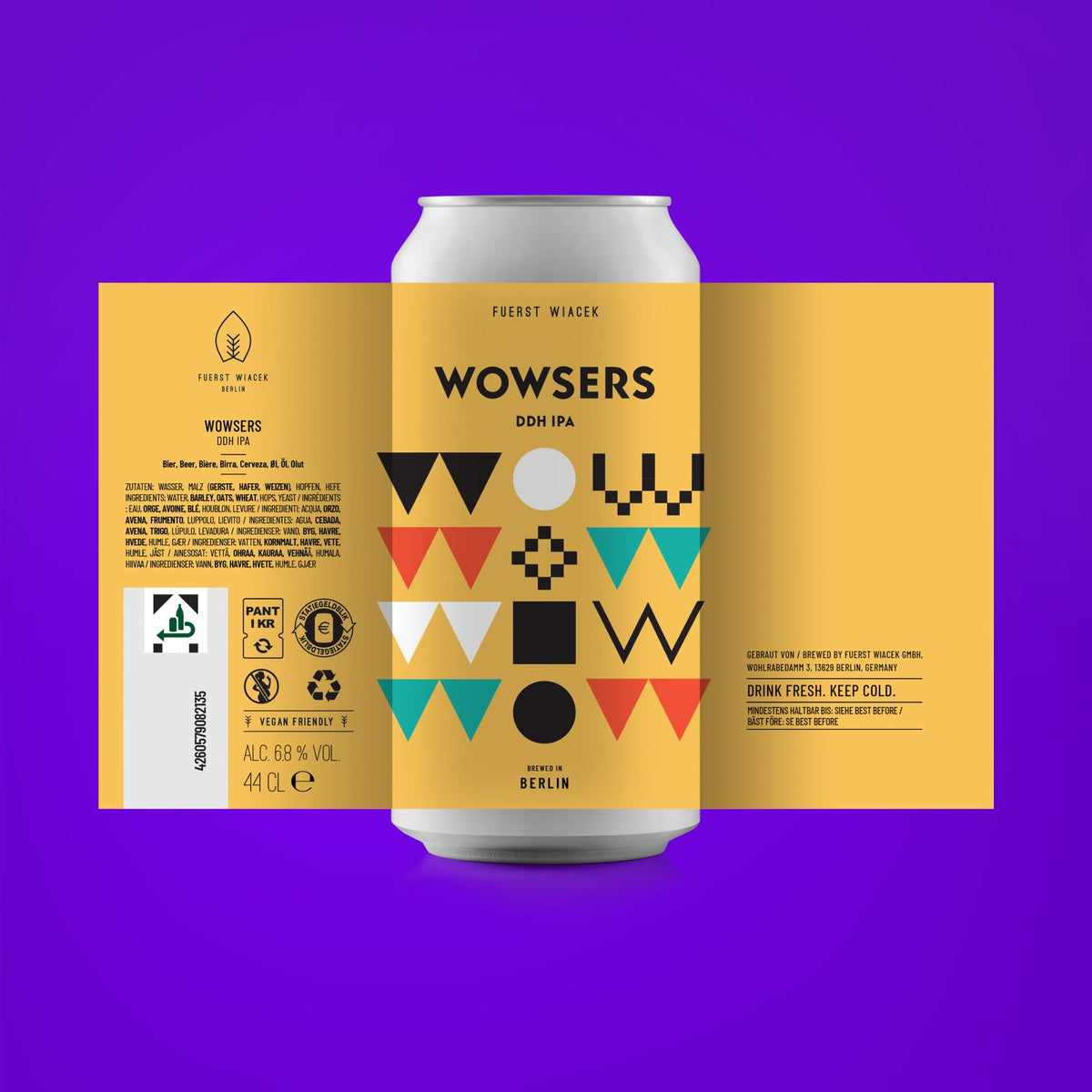 Wowsers - Fuerst Wiacek - DDH IPA, 6.8%, 440ml Can – Raynville Superstore