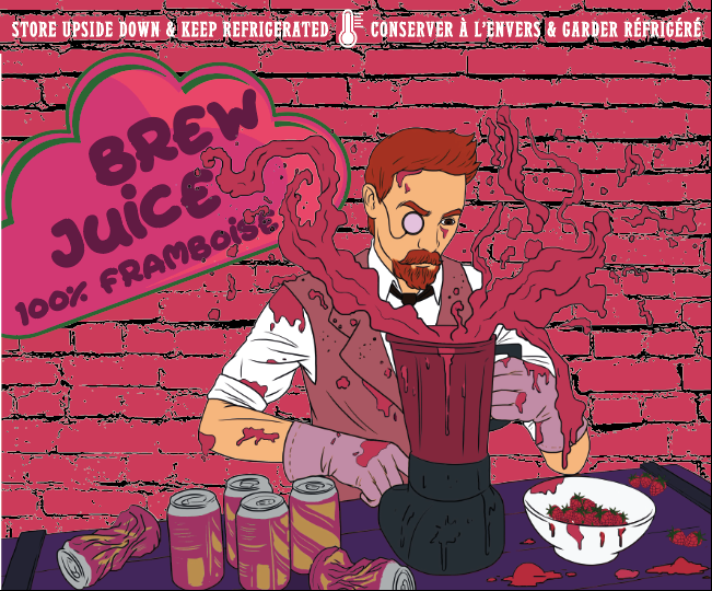 Brew Juice 100% Framboise - BreWskey - Smoothie Sour with Raspberries ...