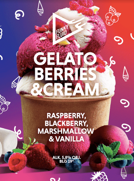 Gelato: Berries & Cream - Funky Fluid - Ice Cream Sour with Berries ...