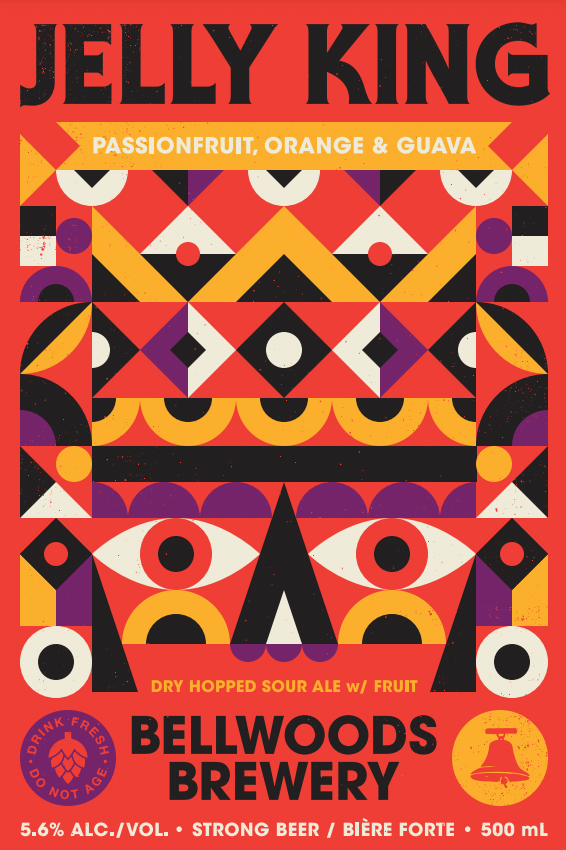Jelly King - Bellwoods Brewery - Passionfruit, Orange, Guava Sour, 5.6 ...