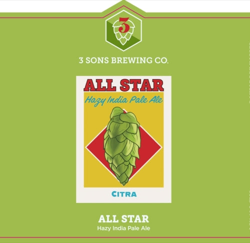 All Star Citra - 3 Sons Brewing - Citra IPA, 6.5%, 440ml Can ...