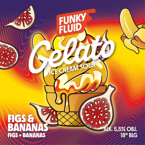 Gelato Ice Cream Sour - Funky Fluid - Figs & Banana Ice Cream Sour, 5 ...