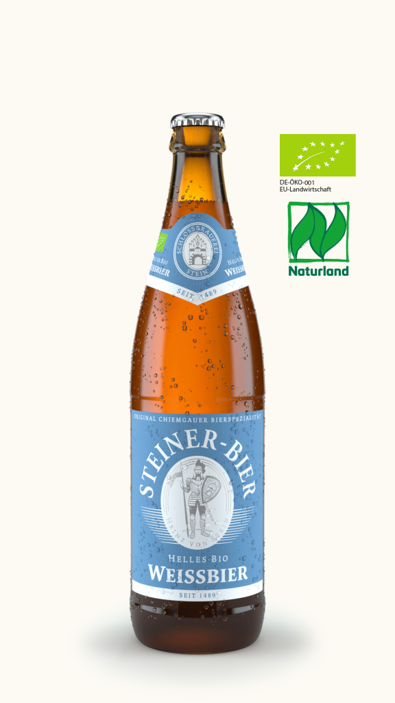 Steiner-Bier Helles Bio Weissbier - Schlossbrauerei Stein - Wheat Beer ...