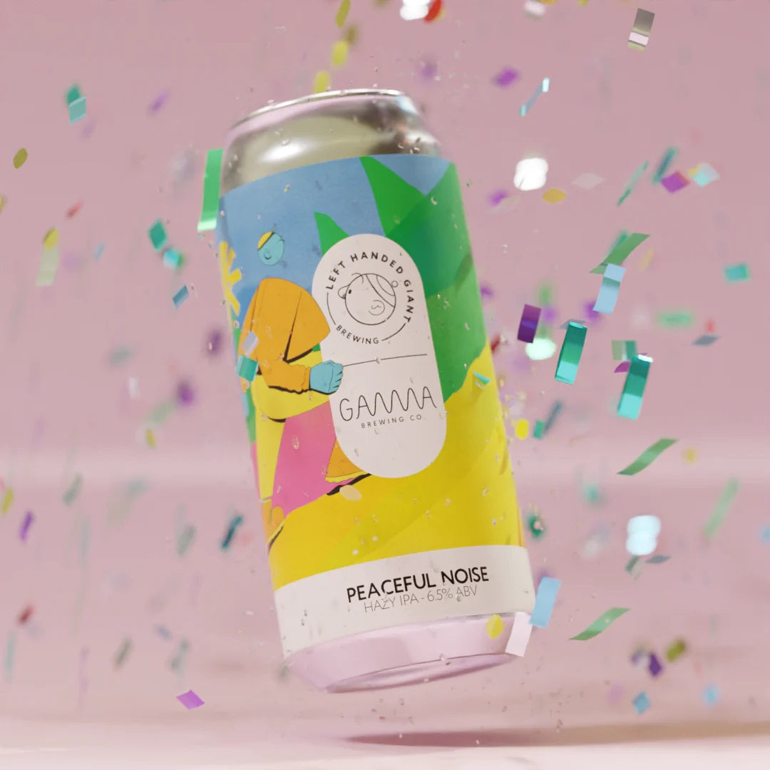 Peaceful Noise - Left Handed Giant X Gamma Brewing - Hazy IPA, 6.5%, 4 ...