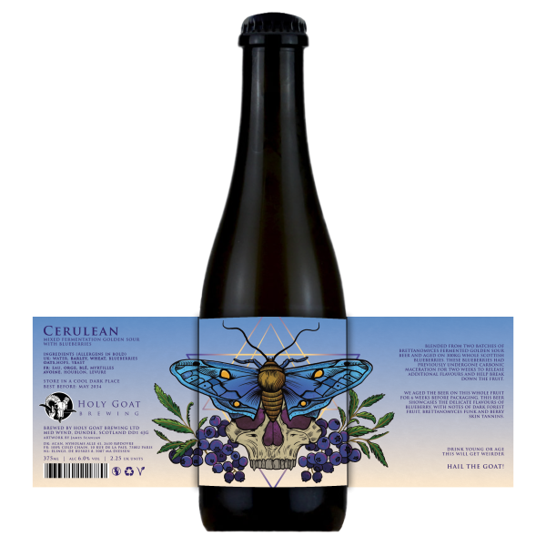 Cerulean - Holy Goat Brewing - Mixed Fermentation Golden Sour with Blu ...