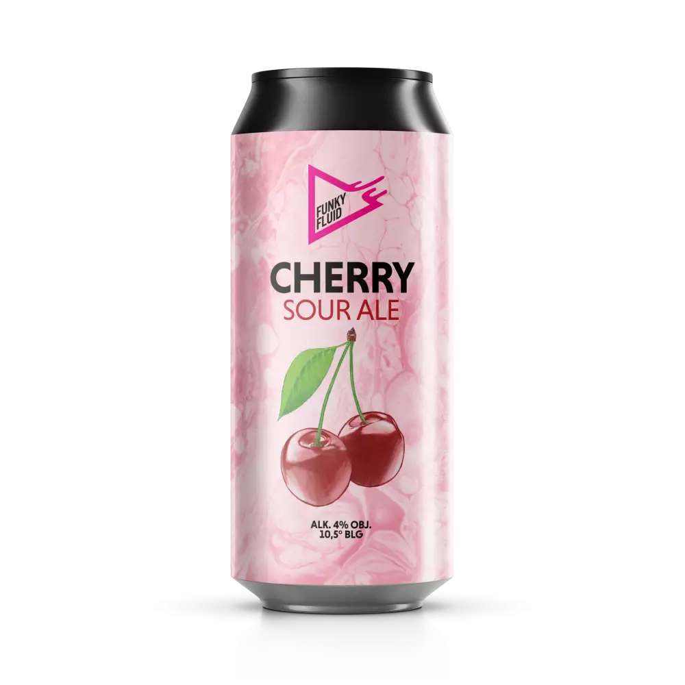 Cherry Sour Ale - Funky Fluid - Cherry Sour Ale, 4%, 500ml Can ...