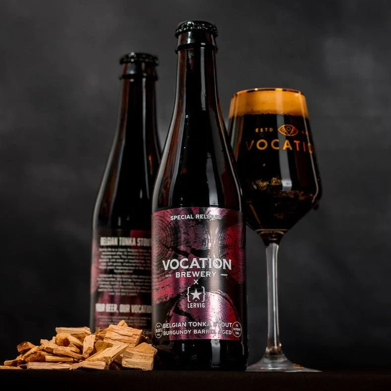 BA Belgian Tonka Stout - Vocation Brewery X Lervig Bryggeri - Burgundy ...