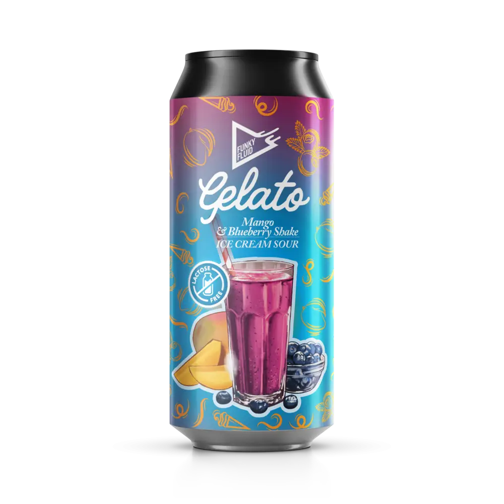Gelato Mango & Blueberry Shake - Funky Fluid - Mango & Blueberry Shake ...