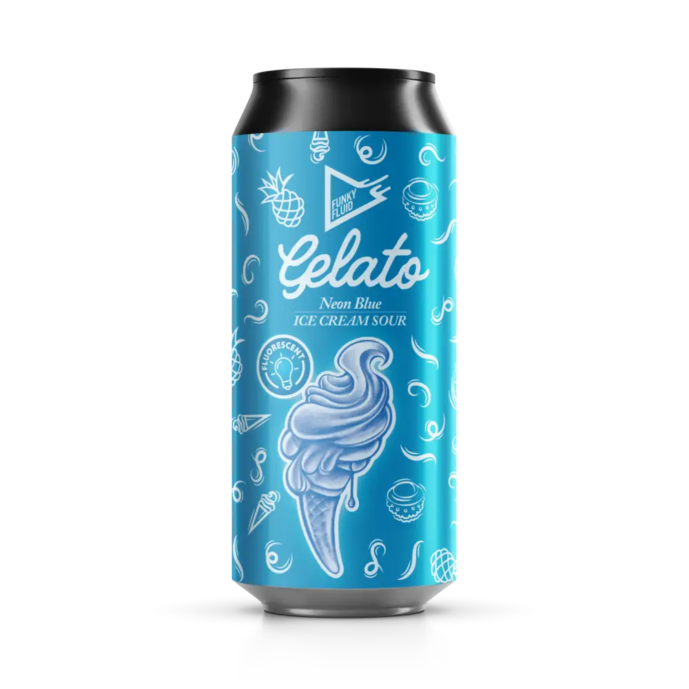 Gelato Neon Blue - Funky Fluid - White Guava, Lychee & Pineapple Ice C ...