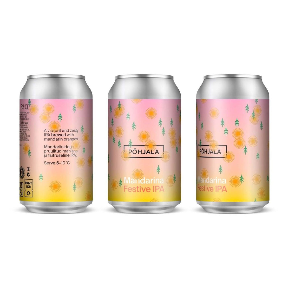 Mandarina - Põhjala Brewery - Festive IPA with Mandarin Orange, 5.5% ...