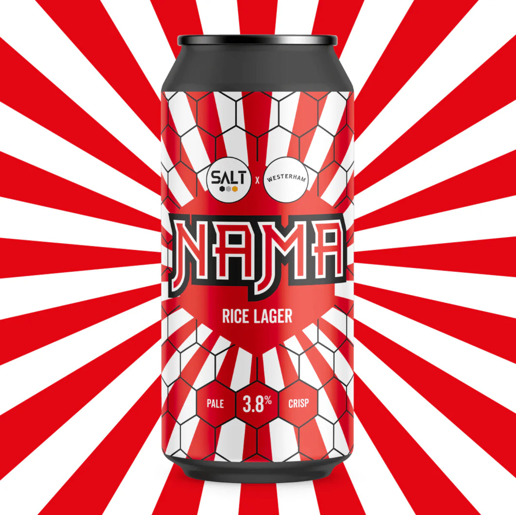 Nama - Salt Beer Factory X Westerham - Rice Lager, 3.8%, 440ml Can – Raynville Superstore