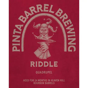Riddle 2025 - Pinta Barrel Brewing - Bourbon BA Quadrupel, 14.5%, 330m ...