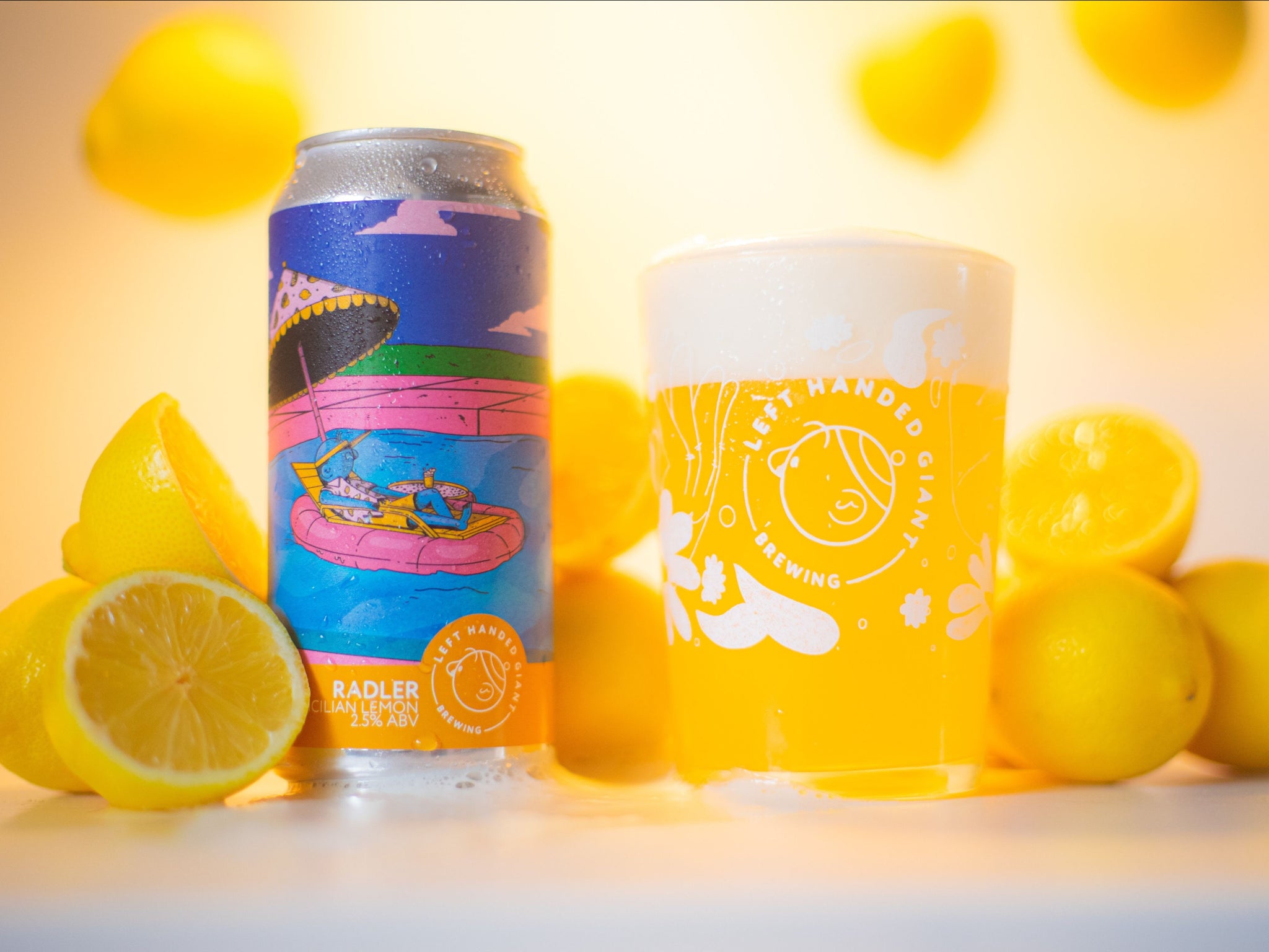 Radler - Left Handed Giant - Sicilian Lemon Radler, 2.5%, 440ml Can ...