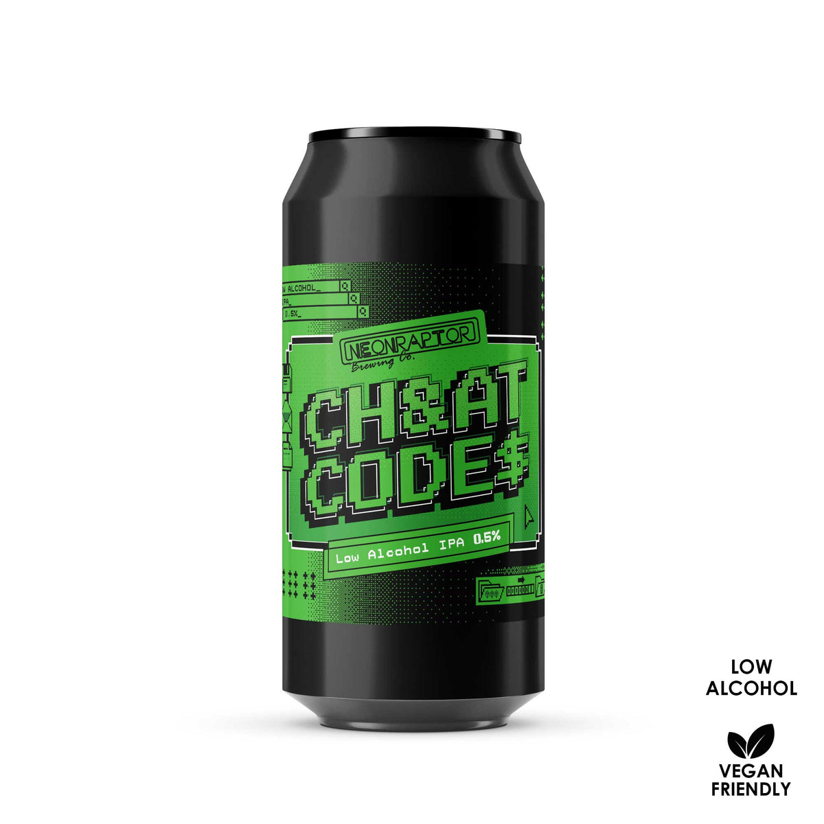 Cheat Codes - Neon Raptor - Low Alcohol IPA, 0.5%, 440ml Can ...