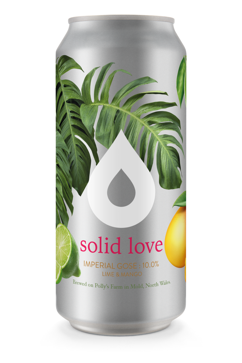 Solid Love - Polly's Brew Co - Lime & Mango Imperial Gose, 10%, 440ml ...