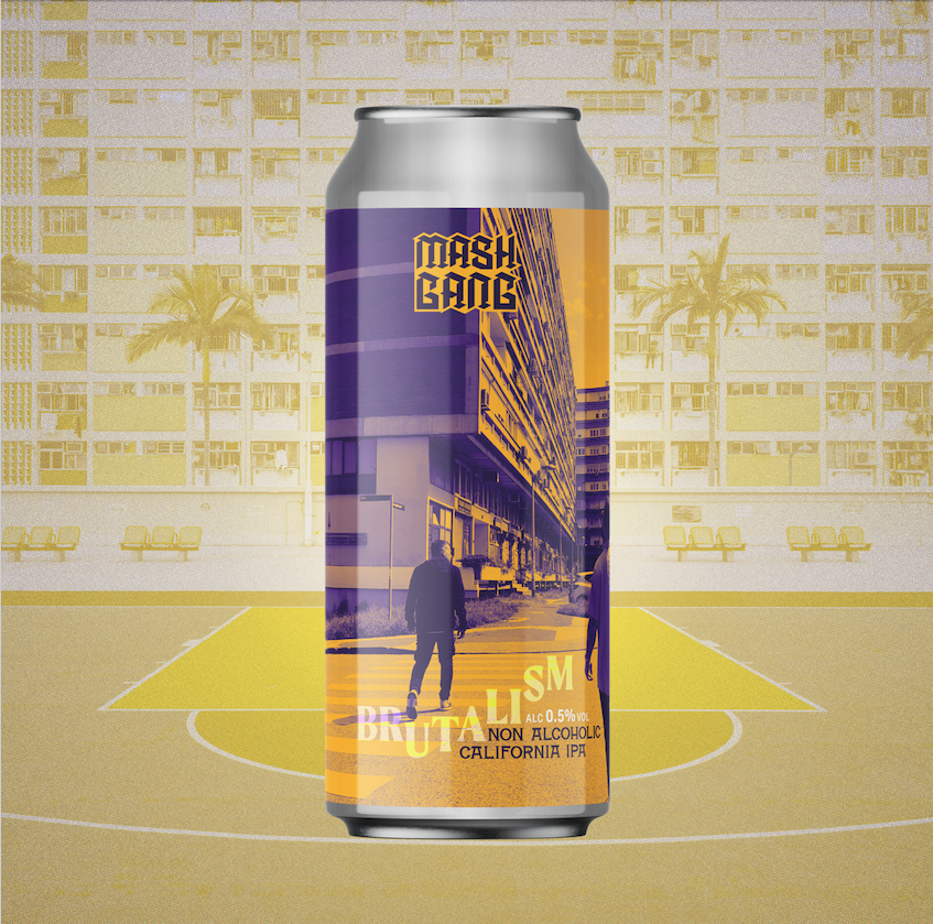 Brutalism - Mash Gang - Non Alcoholic California IPA, 0.5%, 440ml Can ...