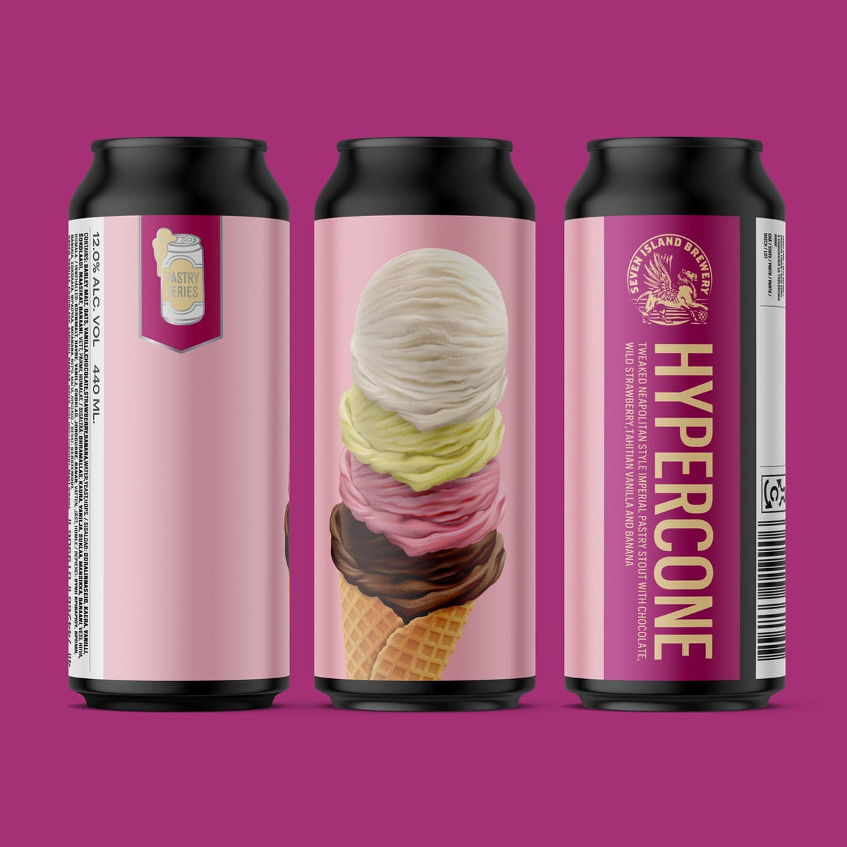 Hypercone - Seven Island Brewery - Neapolitan Style Imperial Stout, 12 ...