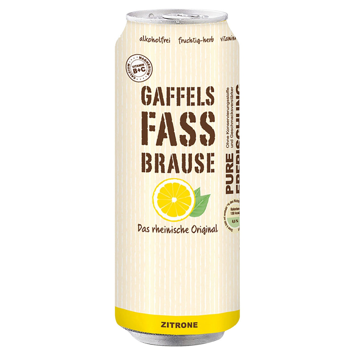 Fassbrause Lemon - Gaffel - Lemon Soda, 0.0%, 500ml Can – Raynville ...