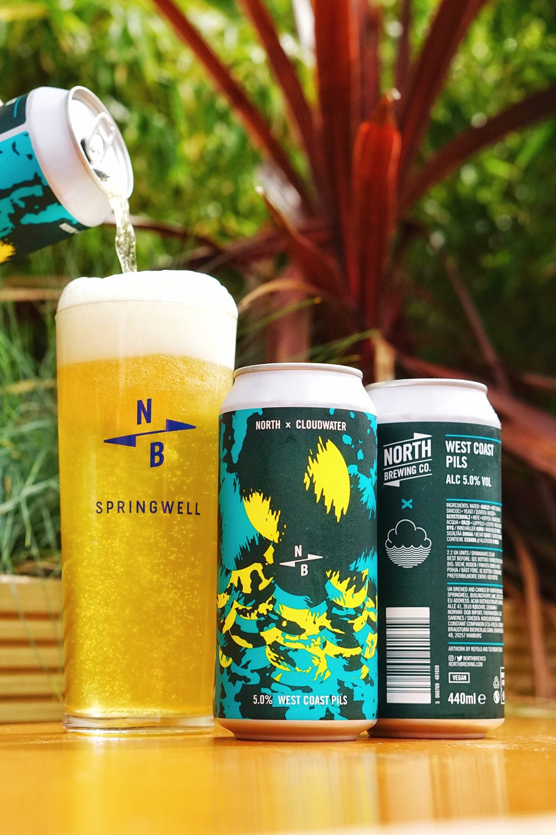 West Coast Pils - North Brewing Co X Cloudwater - West Coast Pils, 5% ...