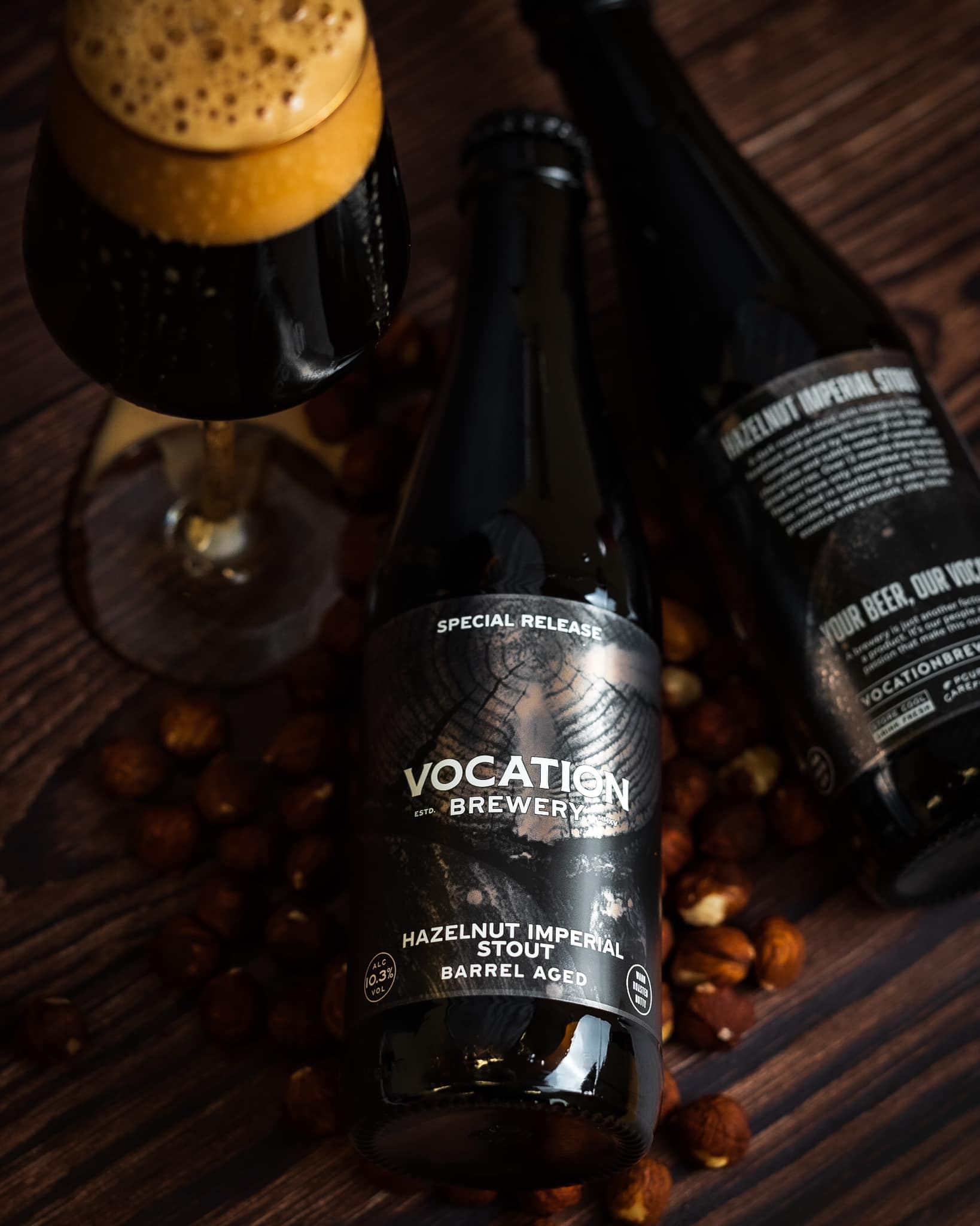 BA Hazelnut Imperial Stout - Vocation Brewery - Bourbon Barrel Aged Ha ...