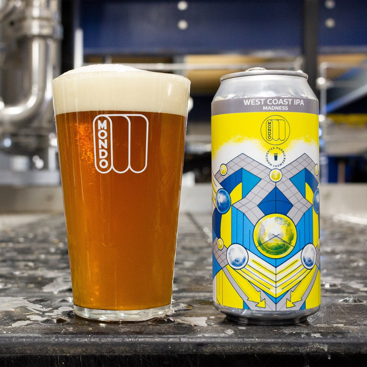 Madness - Mondo Brewing X Marble Beers - West Coast IPA, 6.9%, 440ml C ...