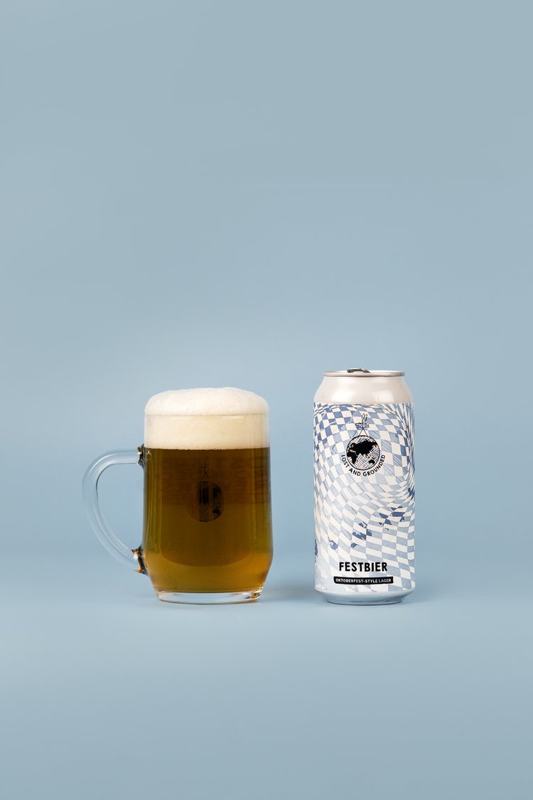 Festbier - Lost & Grounded - Oktoberfest Style Lager, 5.6%, 440ml Can ...