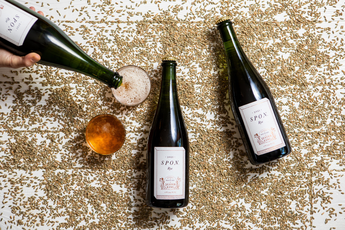 2021 SPON Rye - Jester King - Spontaneously Fermented Rye Beer, 5.6% ...